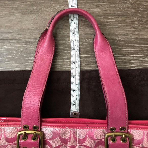Coach | Bags | Vintage Coach Metallic Pink Tote Handbag | Poshmark
